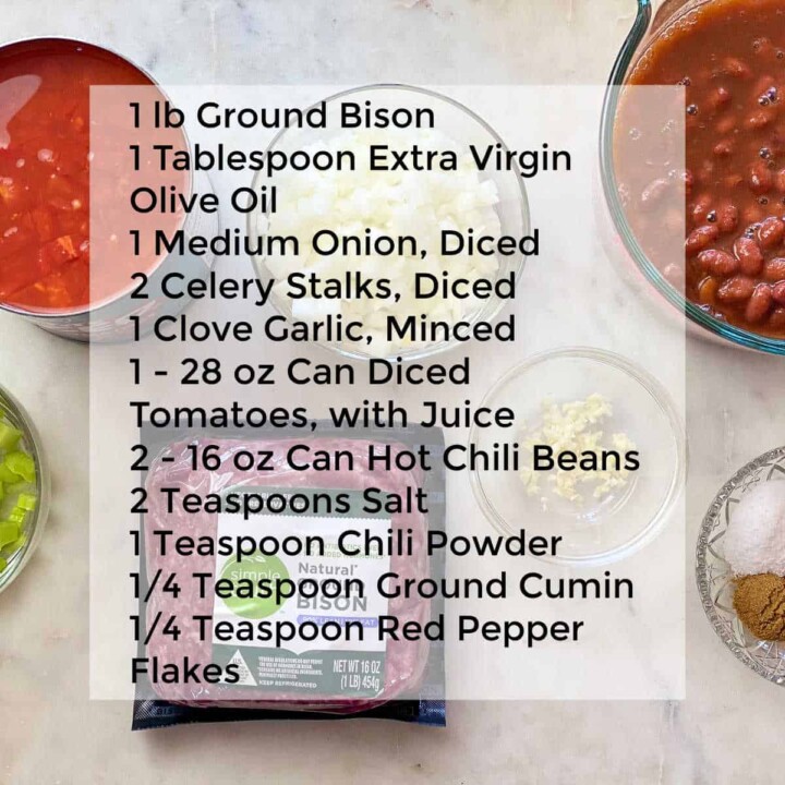 Ground Bison Chili Recipe Recipe - Seanna's Kitchen