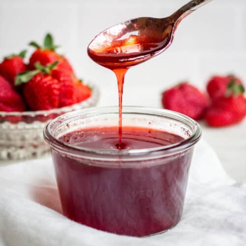 Easy Homemade Strawberry Syrup Recipe - Seanna's Kitchen