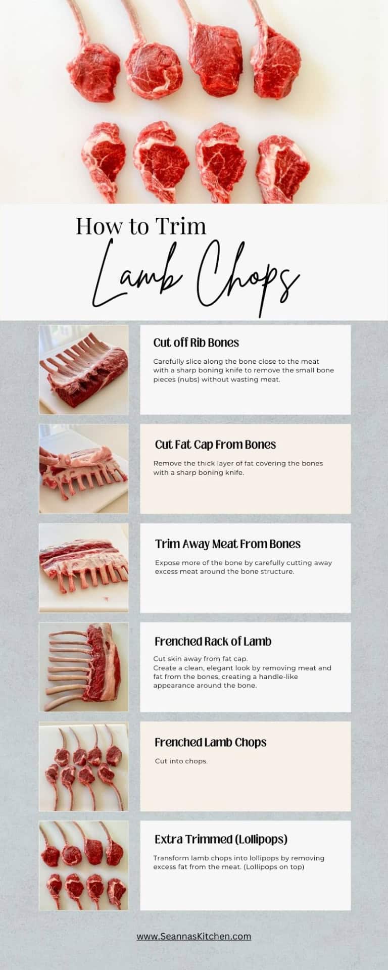 How to Trim Lamb Chops (A Step-by-Step Guide) - Seanna's Kitchen